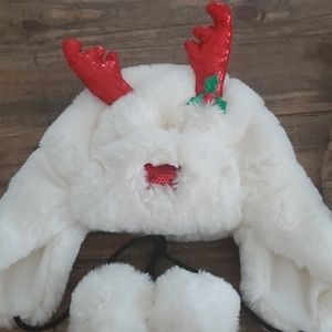 INC International Concepts | Accessories | Inc White Reindeer Hat ...